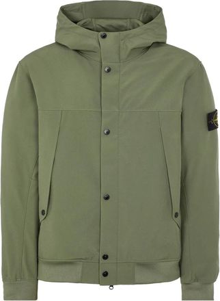 Stone Island Homme, Vestes, Vert, Taille: S Light Soft Shell-R Jacket