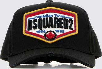 Dsquared2 Casquette de baseball en coton avec logo brod&eacute; et patch