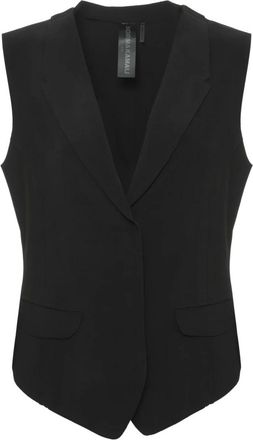 Norma Kamali Gilet &agrave; revers - Femme - Vestes - Noir - Taille: 38 FR