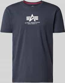 Alpha Industries T-Shirt mit Logo und Rundhalsausschnitt