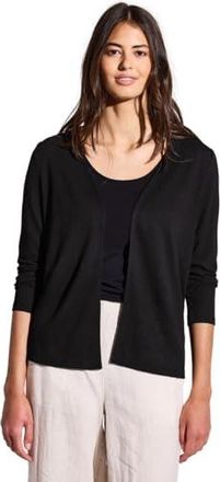 Street One A322908 Veste Aspect tricoté, Noir, 38 Femme