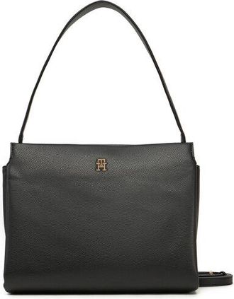 Tommy Hilfiger Handtasche Th Legacy Med Satchel AW0AW17173 Schwarz