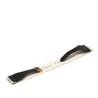 Dior Pre-owned Canvas and Leather Belt - - Pre-owned - Damen - Grau - ONE SIZE