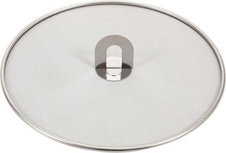 Pretyzoom Edelstahl Spritzschutzdeckel 32Cm &Ouml;lfilter Sieb Topfdeckel K&uuml;chenhelfer Anti&ouml;lspritzende Abdeckung Leicht Zu Reinigen F&uuml;r Kochen Und Haushalt