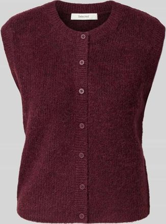 Selected Regular Fit Strickweste aus Woll-Mix Modell LULU