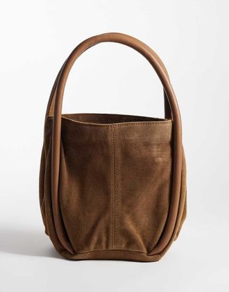 Free People sac seau Barlow couleur cognac-Marron