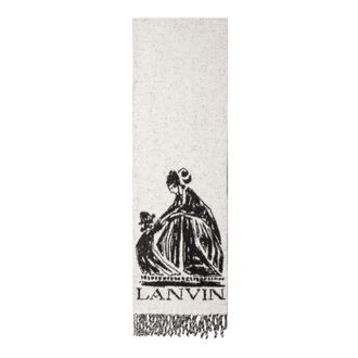 Lanvin Fluffy Scarf Mere Et - - Accessories - Damen - Wei&szlig; - ONE SIZE