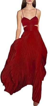 QUINTRA 2023 Robe à Bretelles en V Profonde Sexy de Couleur Unie pour Femmes européennes et Robe De Belle