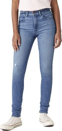 Wrangler Damen High Skinny Pants, Heath, 24W / 32L