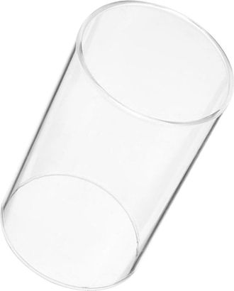 FOMIYES Transparenter Borosilikatglas Kerzenschirm 7x15cm Windschutz Tischkerzenhalter H&uuml;lle Staubschutz Glaskerzenabdeckung f&uuml;r Zuhause