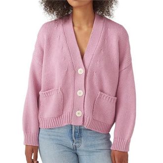 Generic Cardigan en tricot &eacute;pais &agrave; manches longues pour femme, coupe d&eacute;contract&eacute;e, v&ecirc;tement dext&eacute;rieur boutonn&eacute; avec poches, gris, taille XL, pour un usage qu