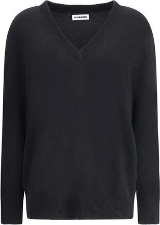 Jil Sander Femme, Pulls, Noir, Taille: 38 FR Pull Oversize en Laine et Cachemire