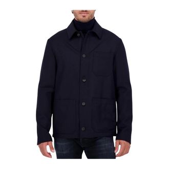 Slowear Slowear, Homme, Vestes, Bleu, Taille: XL Veste Chemise Incotex avec Trois Poches