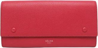 Celine Portefeuille &agrave; rabat multifonction Pre-owned - Femme - Pre-owned - Rose - Taille: ONE Size