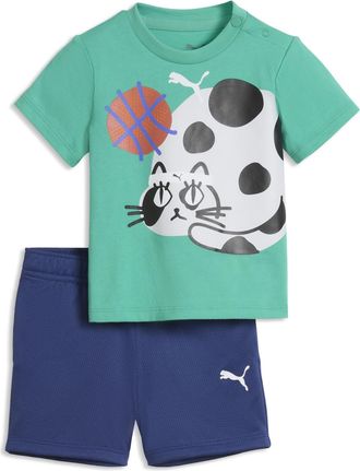 Puma Ensemble t-shirt et short Sporty Cats B&eacute;b&eacute;, Accessoires, Vert, 12-18M