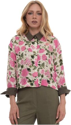 Liu Jo Femme, Blouses et Chemises, Multicolore, Taille: 44 FR Soft Shirt