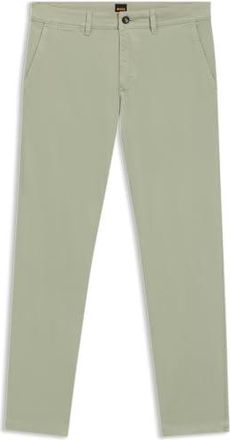 BOSS Chino-Regular-1 Trousers_Flat, 370open Green, 30W x 34L Homme