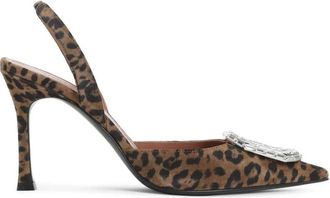 Amina Muaddi Femme, Chaussures, Multicolore, Taille: 37 EU Camelia Sling 90