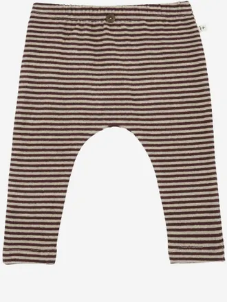 1+ in the family Boys Striped Trousers Stretch Cotton Blend Brown, Beige