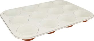 Dr. Oetker Muffinform 12 Stück DieMaus, eckige Backform, hochwertige Kuchenform aus Stahlblech, Form mit keramisch verstärkter Antihaftbeschichtung (Farbe: Maus-