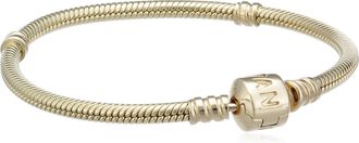 Pandora Moments Snake Chain Schlangen Armband aus 14 Karat Gold - kompatibel mit PANDORA Moments Armbänder - klassischer PANDORA Verschluss