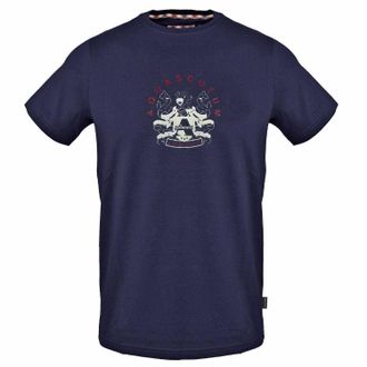 Aquascutum T-Shirt f&uuml;r Herren, Baumwolle (Marine)