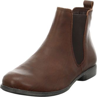 Think Think AGRAT Damen chromfrei gegerbte nachhaltige Chelsea Boot Stiefelette, Espresso 3110, 39.5 EU