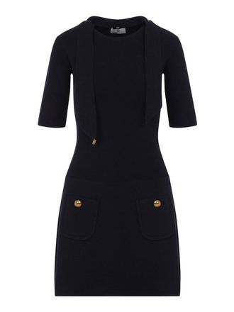 Elisabetta Franchi Robe Courte - Bleu