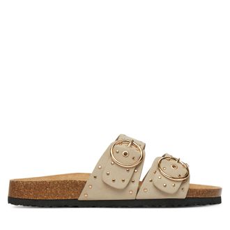Only Shoes Pantoletten ONLY Shoes Onlmaxi-15 Pu Studs Buckle 15341190 &Eacute;cru