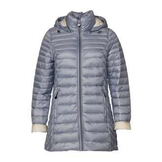 Danwear Gepolsterte Leichte Daunenjacke Blau/Sand - - Jackets - Damen - Blau - 2XL