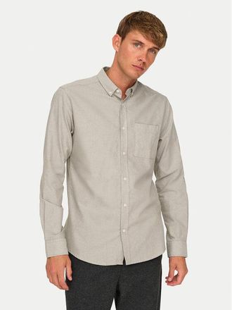 Only & Sons Hemd Alvaro 22006479 Beige Slim Fit