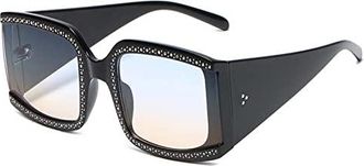 Generic Lunettes de soleil pour femme à grand cadre, lunettes de plage pour les vacances en plein air (couleur : E, taille : moyen) 2026, b, Taille unique