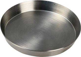 NKlaus Teller Edelstahl matt? 9cm Kerzenhalter Kerzenteller Untersetzer Tischdeko 10861