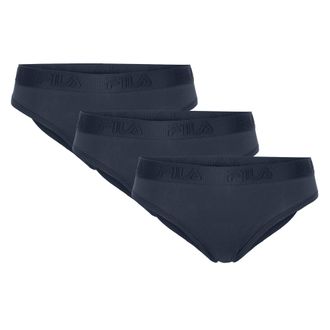 Fila Brasilslip FILA, Damen, Gr. XL, schwarz (navy), Single Jersey, Obermaterial: 95% Baumwolle, 5% Elasthan, k&ouml;rpernah, Unterhosen, Baumwollmix, elastisch