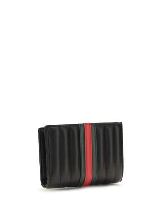 Gucci Quilted Calf Leather Wallet - Black