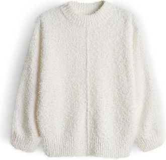 OPUS Strickpullover Punew aus flauschigem Effektgarn Regular Fit lockere Passform, schmal zulaufend, 3/4 Arm, weicher Griff