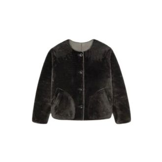 Arma Femme, Vestes, Gris, Taille: 42 FR Lucine Reversible Shearling Jacket