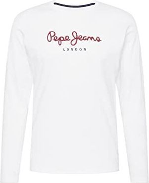 Pepe Jeans London Eggo Long T-Shirt, Blanc, Large Homme