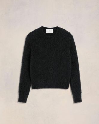 Ami Ami Paris - Pullover aus geb&uuml;rsteter Alpakawolle und Mohair Schwarz - Gr&ouml;&szlig;e: XL - f&uuml;r Herren