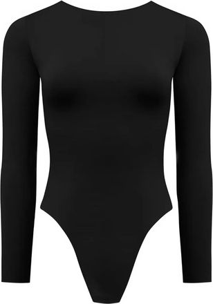 Manière De Voir Mila long-sleeves bodysuit - Schwarz