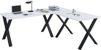 ebuy24 X Schreibtisch Eckschreibtisch 190x190x80