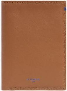 Le Tanneur Grand portefeuille vertical zipp&eacute; Martin en cuir lisse