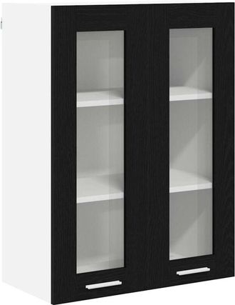 vidaXL vidaXL Armoire suspendue Ch&ecirc;ne noir 60 x 31 x 80 cm Bois ding&eacute;nierie