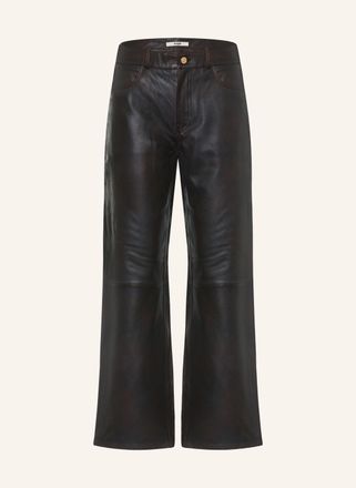 Maje Lederhose braun