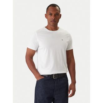 Tommy Jeans T-Shirt DM0DM04411 Wei&szlig; Slim Fit