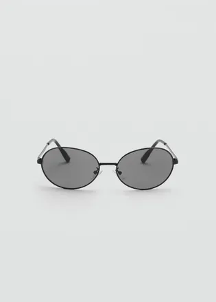 Mango Lunettes de soleil monture m&eacute;tallique noir - Femme - Taille unique - MANGO