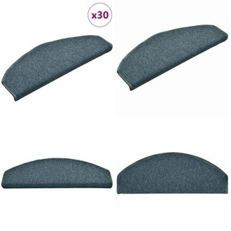 vidaXL vidaXL Stufenmatten 30 Stk. Dunkelgr&uuml;n 65x24x4 cm