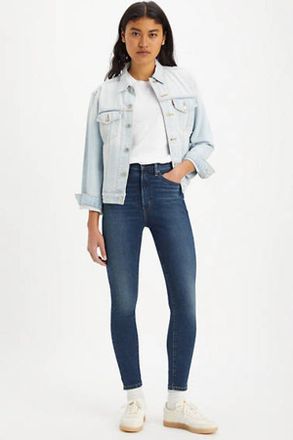Levi's Jean Taille Haute Skinny R&eacute;tro - Femme - Bleu / Valuable Time - 24X30