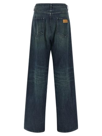 Maison Margiela Mens Blue Cotton Jeans Denim Clothing