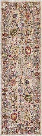 Safavieh Traditionell Teppich f&uuml;r Wohnzimmer, Esszimmer, Schlafzimmer - Kashan Collection, Kurzer Flor, Beige und Taupe, 76 X 244 cm